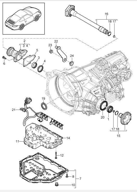 Porsche Cayman Boxster 997 Oil Pan 9G132102500 9G132102501 PDK ...