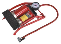 Sealey Foot Pump Twin Barrel - Compact - S0931 | Design 911