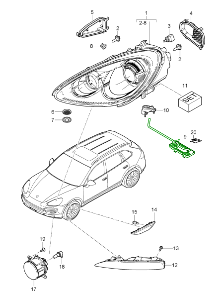 Buy Porsche Cayenne 92A (958) 2010-2017 Cayenne Turbo V8 4.8L Petrol ...