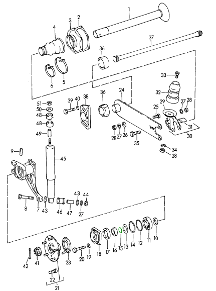 Porsche 356 Rear wheel bearing gasket 3564142 - 35634142 | Design 911