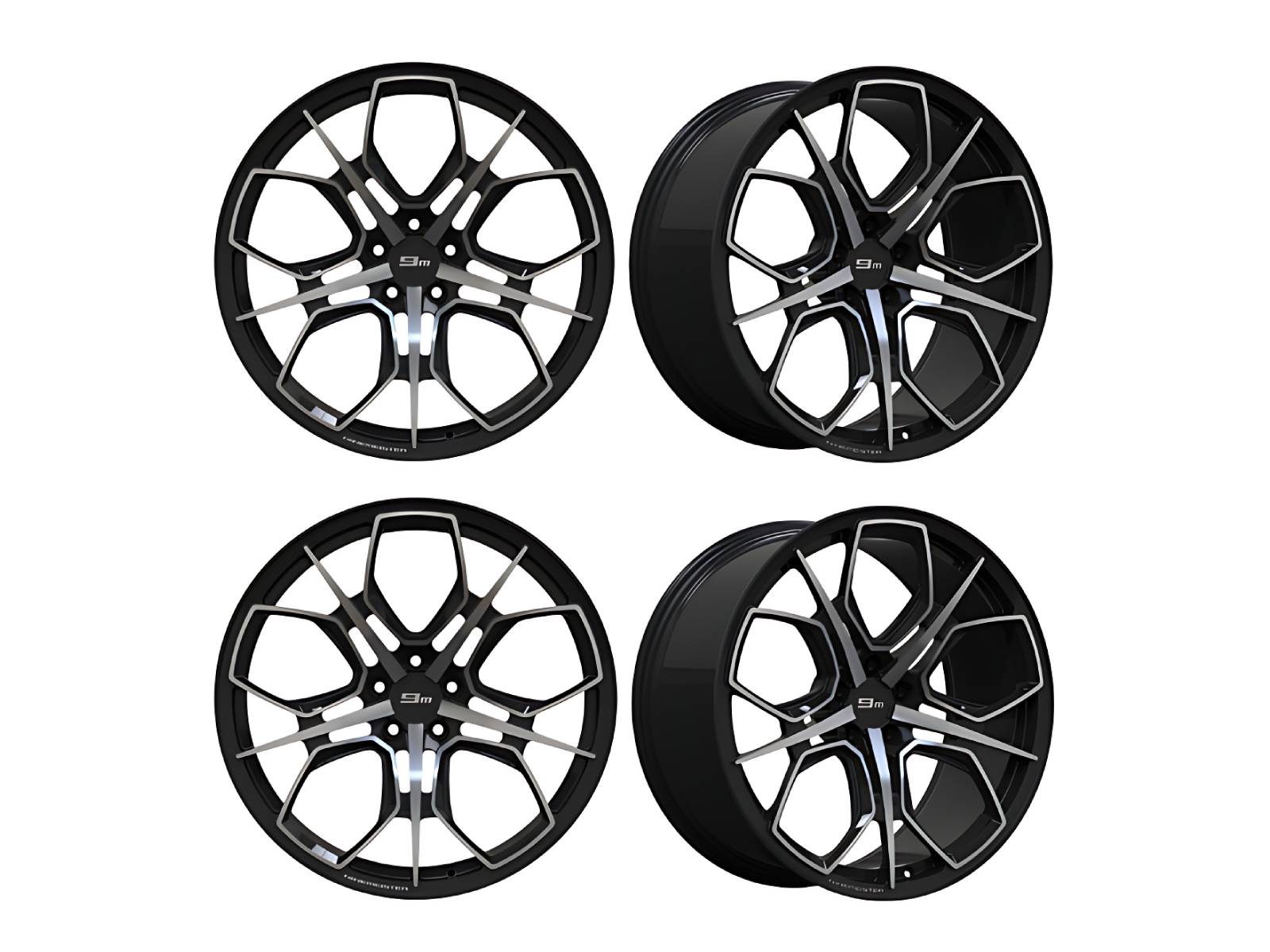 Turbo DC alloy wheel set from Ninemeister. Porsche 964 / 993 / 996 / 997 / 991 / 992 / 986 / 987 ...