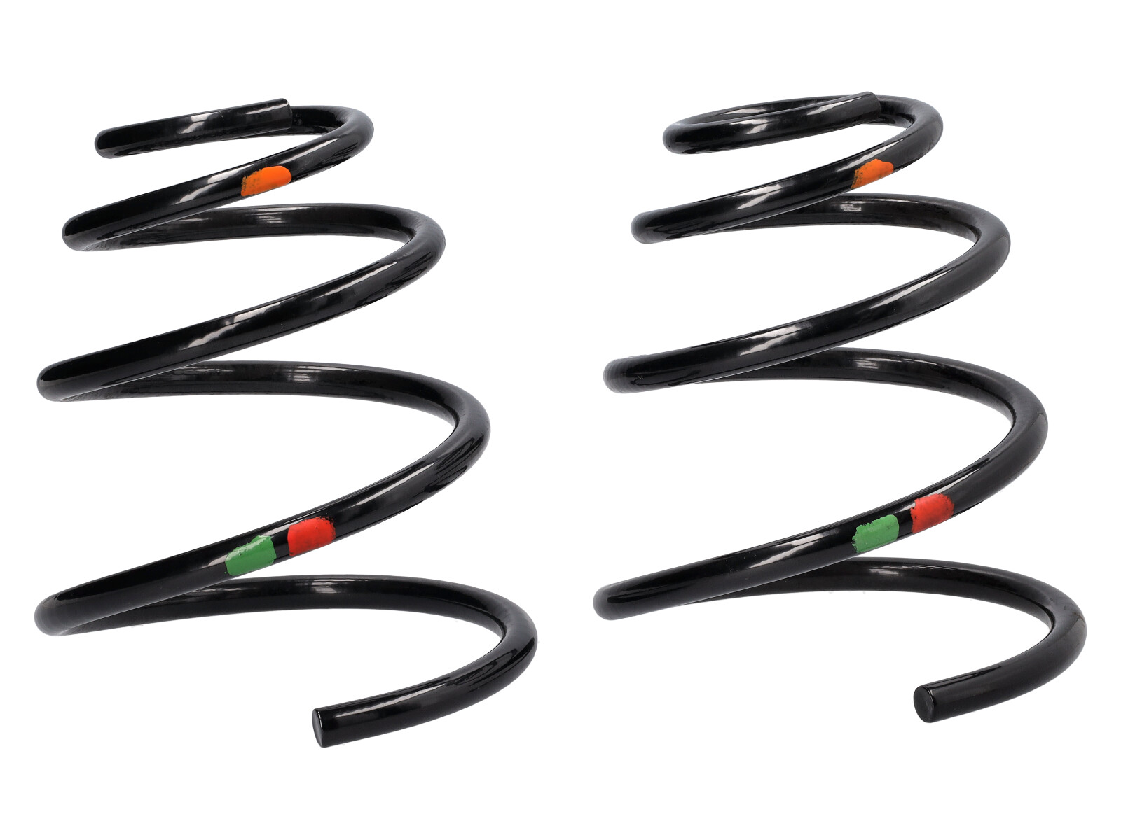 Front coil springs (PAIR) - Green/Red - Porsche 996 C4/C4S with sport ...