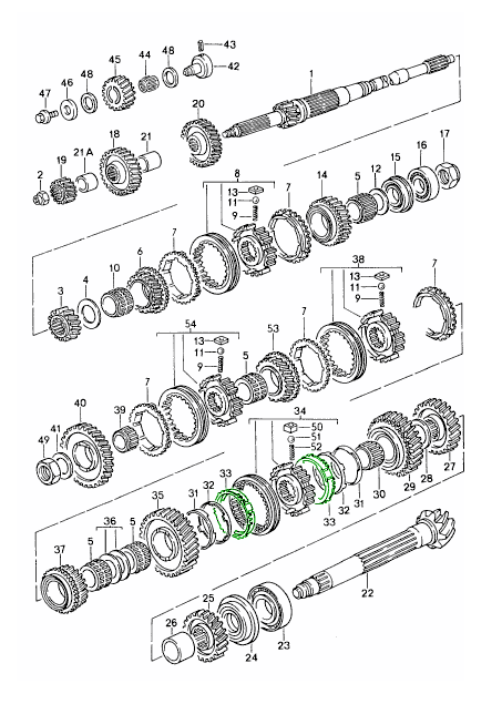Buy Porsche 993 (911) (1994-1998) 993 (911) C2 1994-97 Gearbox Syncro ...