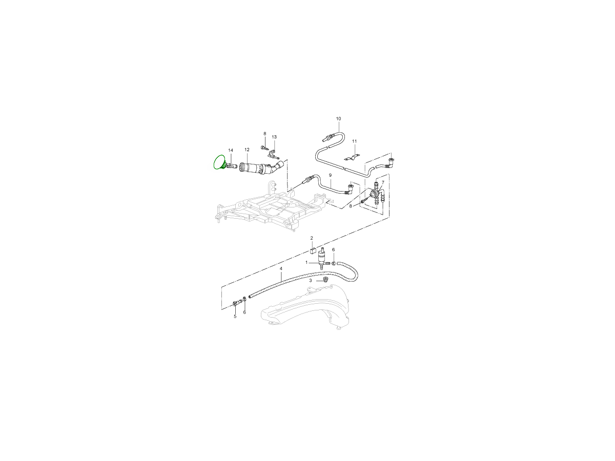 Porsche 996 Trim Cover for Headlamp Washer Jet Nozzle 99662814300 ...