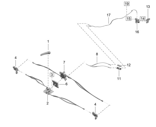 Release element bonnet. Porsche 95B Macan - 95B823529B | Design 911