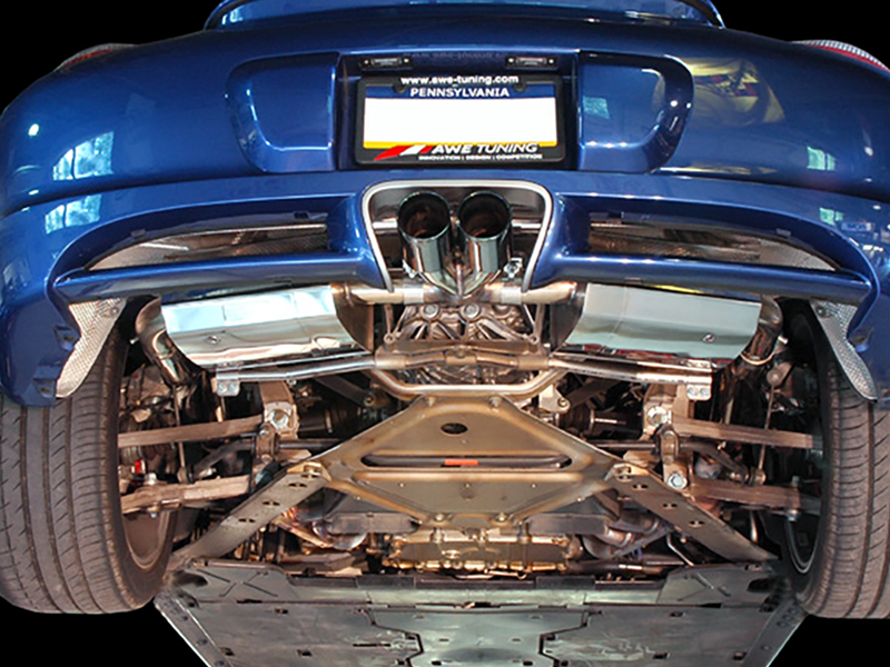 Porsche Boxster Cayman AWE Performance muffler exhaust system3010-11036 ...