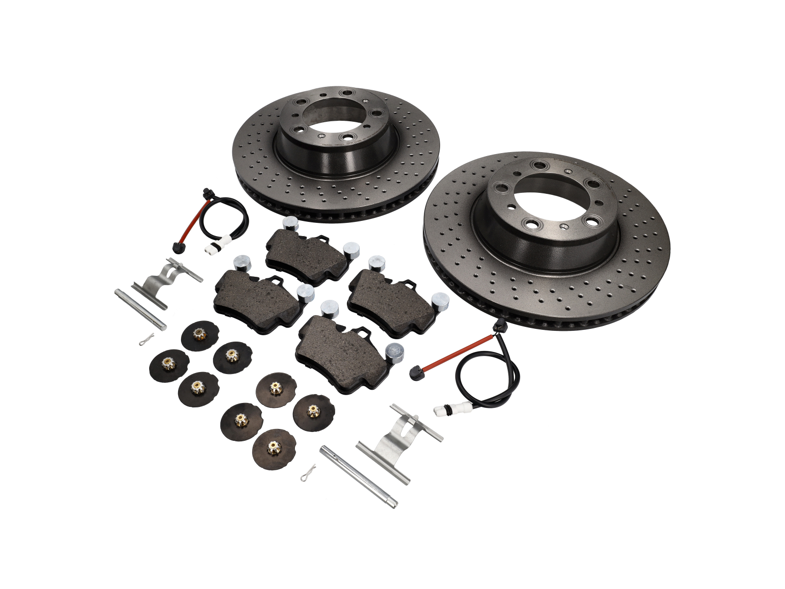 REAR Brake Pads and Brake Disc Package Porsche 997 C4S - BRAKEKIT997C4S ...