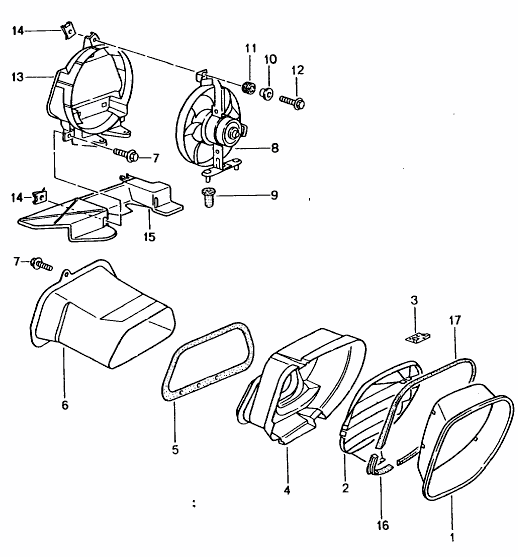 Rear Intake Rubber Boot. Porsche 986 Boxster - 98657565701 | Design 911