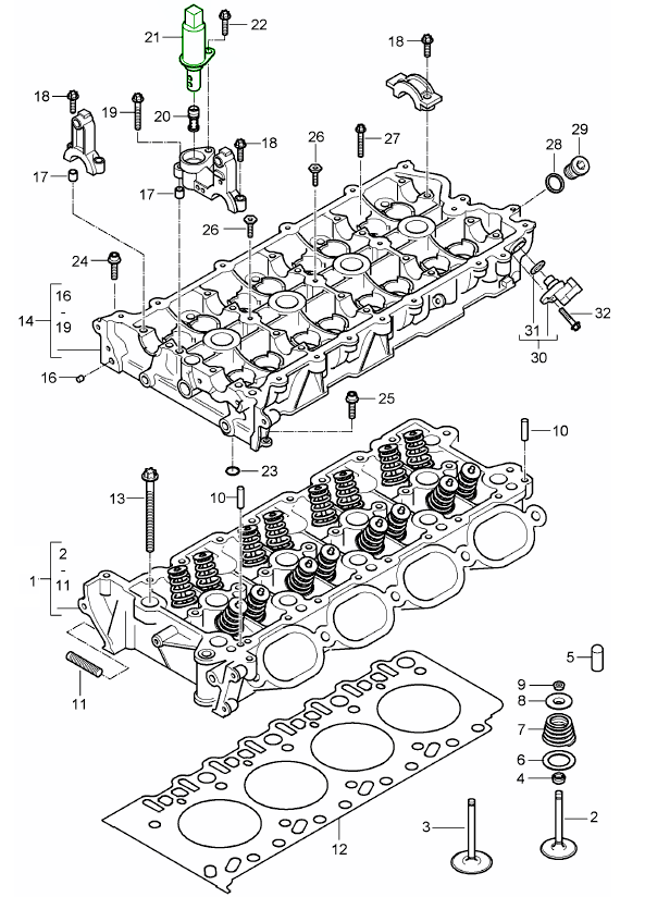 Kaufen Porsche Cayenne MK1 (955) 2003-2006 Cayenne Turbo 4.5L 2003 ...