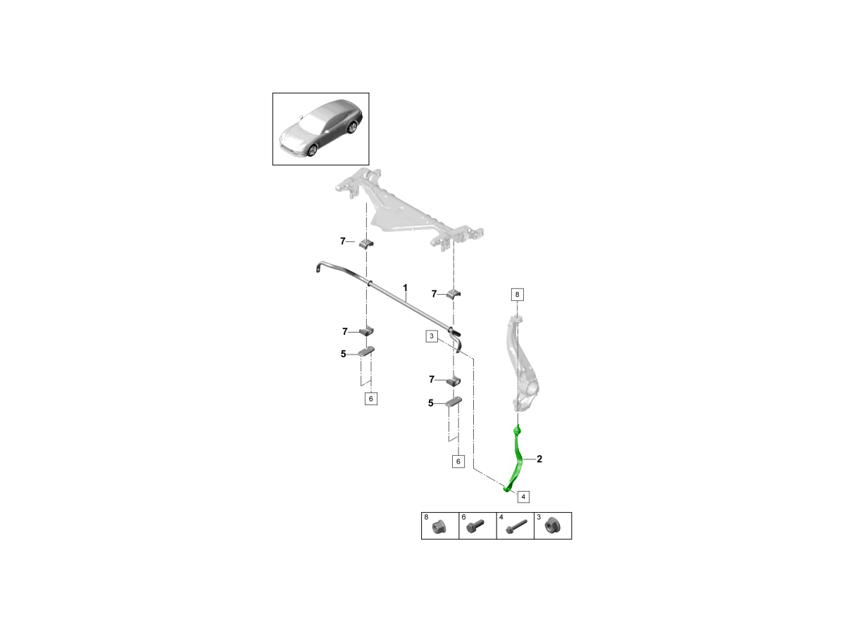 Shop Porsche front anti-roll bar drop links and bushes at Design911 ...