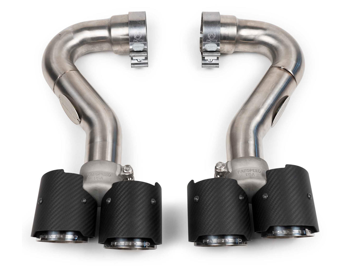 Porsche Cayenne 955 S Fabspeed Exhaust Tail Pipes Deluxe Quad Style FS.POR.955V8.QDTC ...