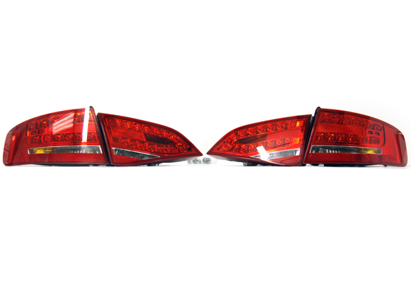 Rear Indicator Units LED Red / Clear AUDI A4 B8 - 1018995 | Design 911