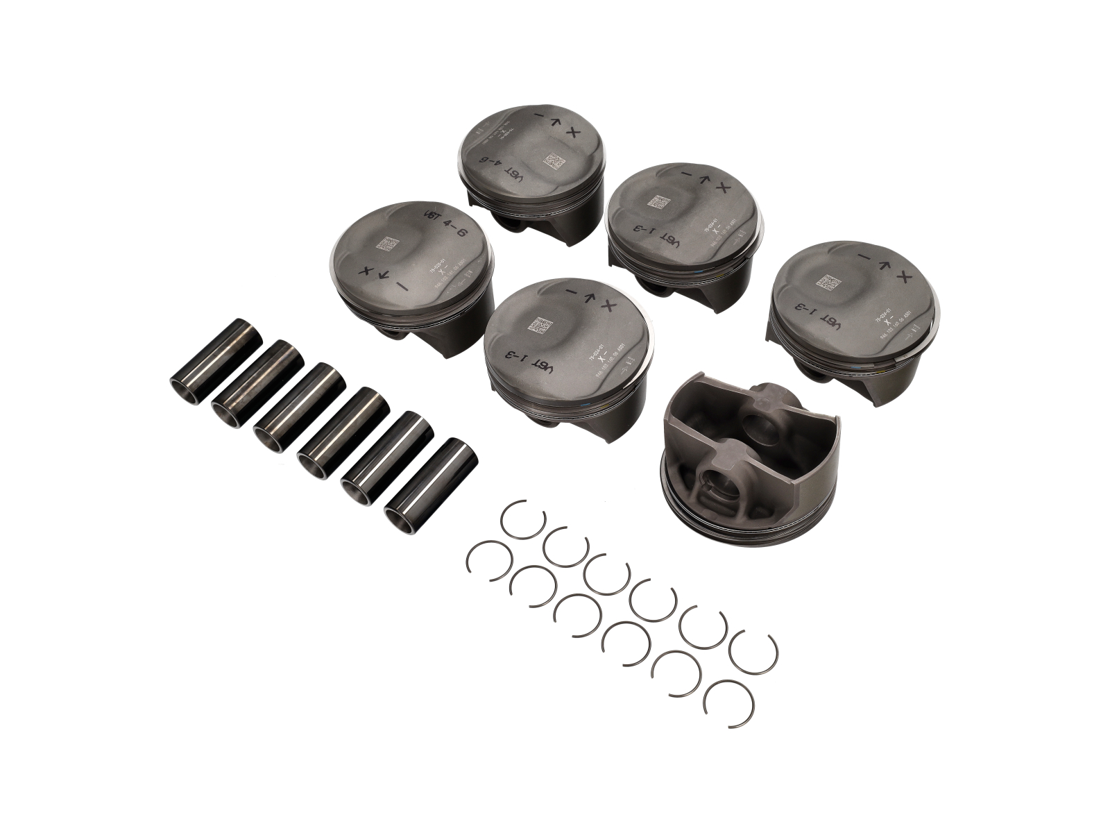 Forged engine piston set. Porsche 95B.1 Macan 3.6ltr / 95B Macan 3.0ltr ...