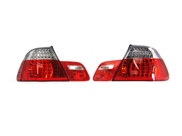 Rear Indicators Lamps Lights LED Clear & Red BMW 3 Series E46 ...