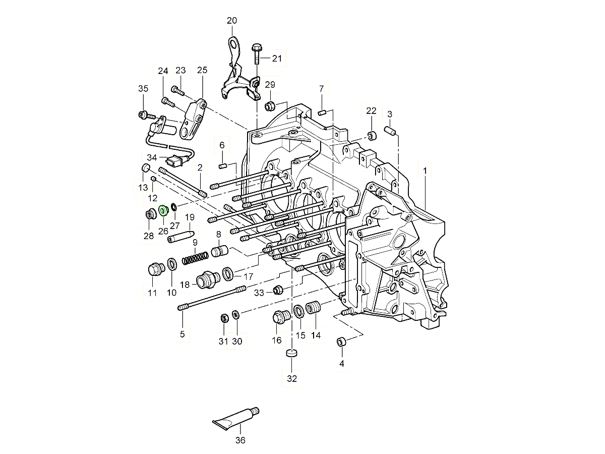 Porsche 997 Turbo Head stud washer 96410131305 - 96410131305 | Design 911