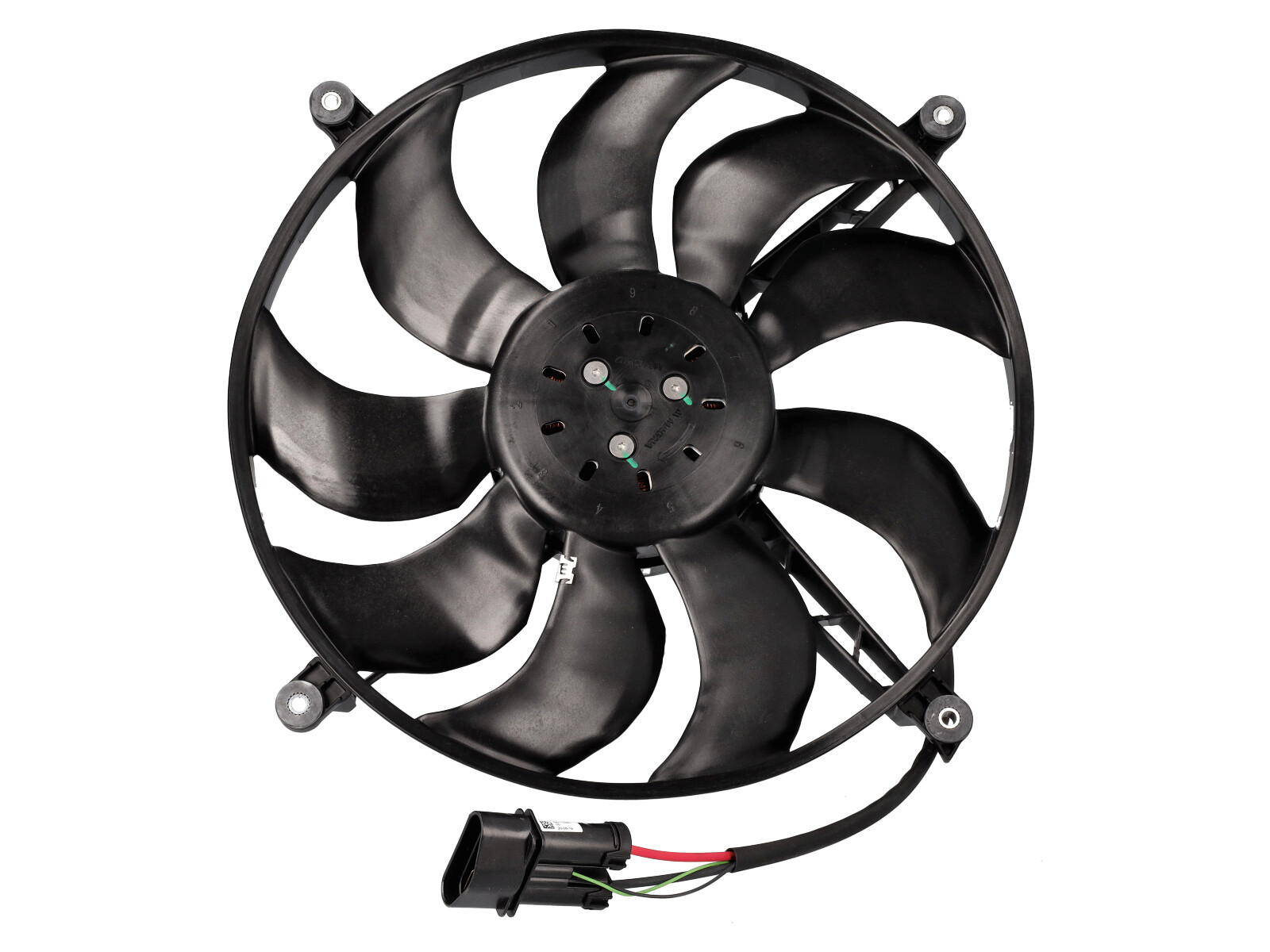 Radiator cooling fan 650W with carrier. Porsche 992.1 992959447A ...
