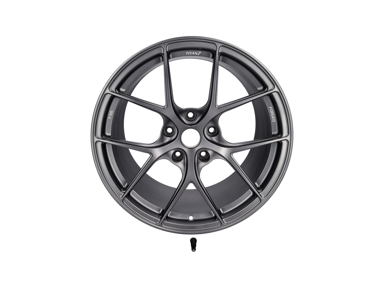 Titan 7 Forged T-S5 Split 5 Spoke Alloy Wheel Rear Satin Titanium 10 x ...