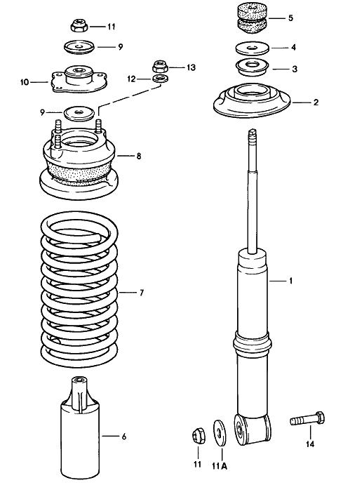 Porsche Shock Absorber Bottom Mount Bolt 90008204002 - 90008204002 ...